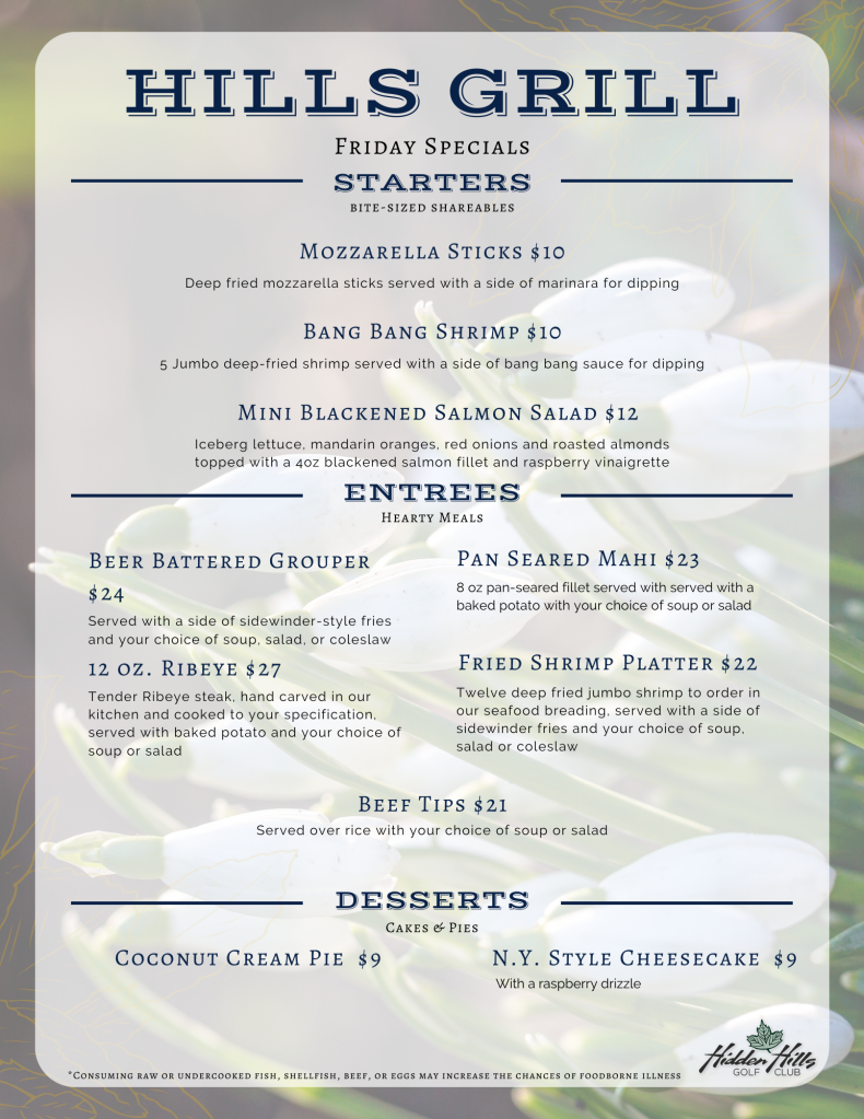 Hills Grill - Hidden Hills Golf Club